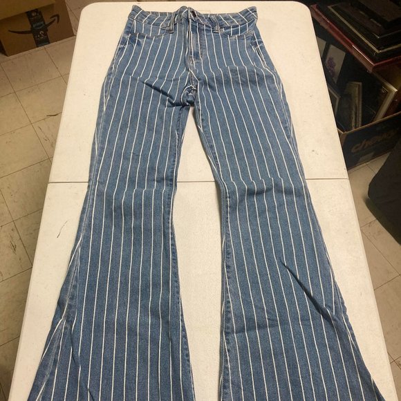 Cello | Jeans | Cello Pinstriped Bell Bottom Jeans | Poshmark